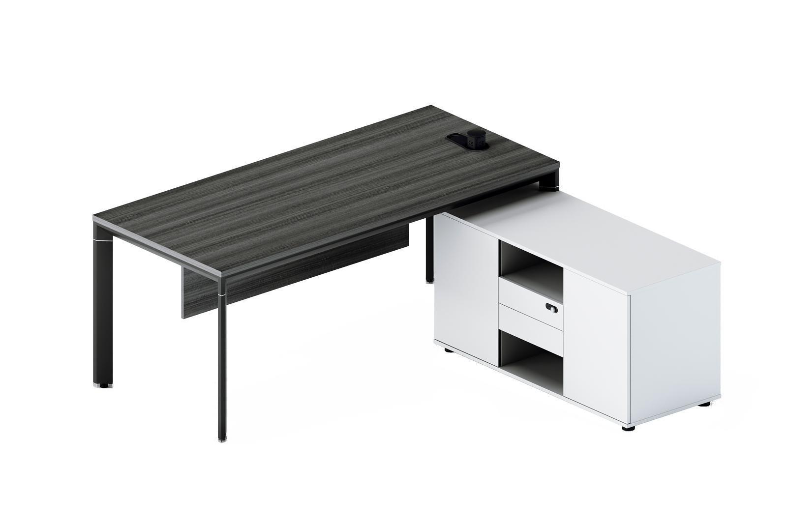 Fix Desk with side return cabinet – EKOBOR