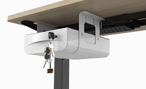 Hanging Metal Drawer for Standing Desk with Key Locks – EKOBOR